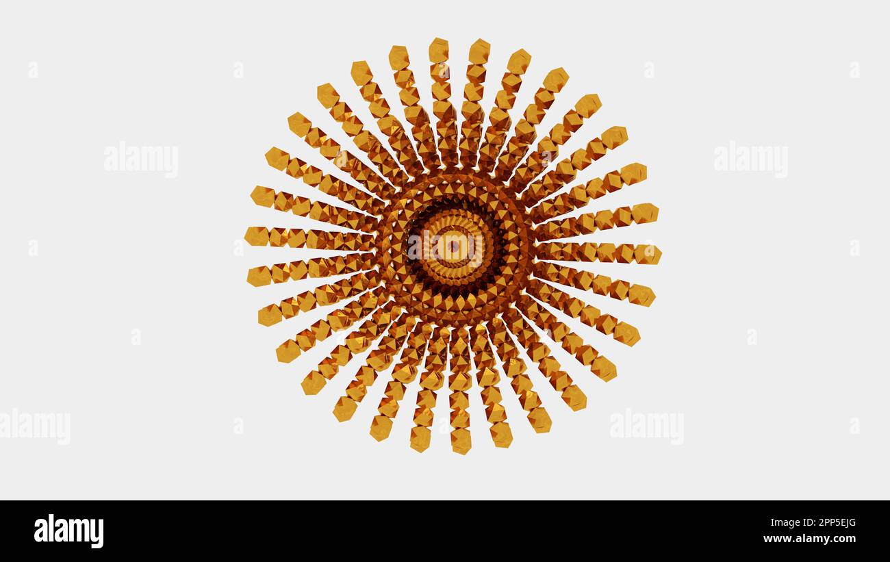3d render abstract gold jewelry Stock Photo - Alamy
