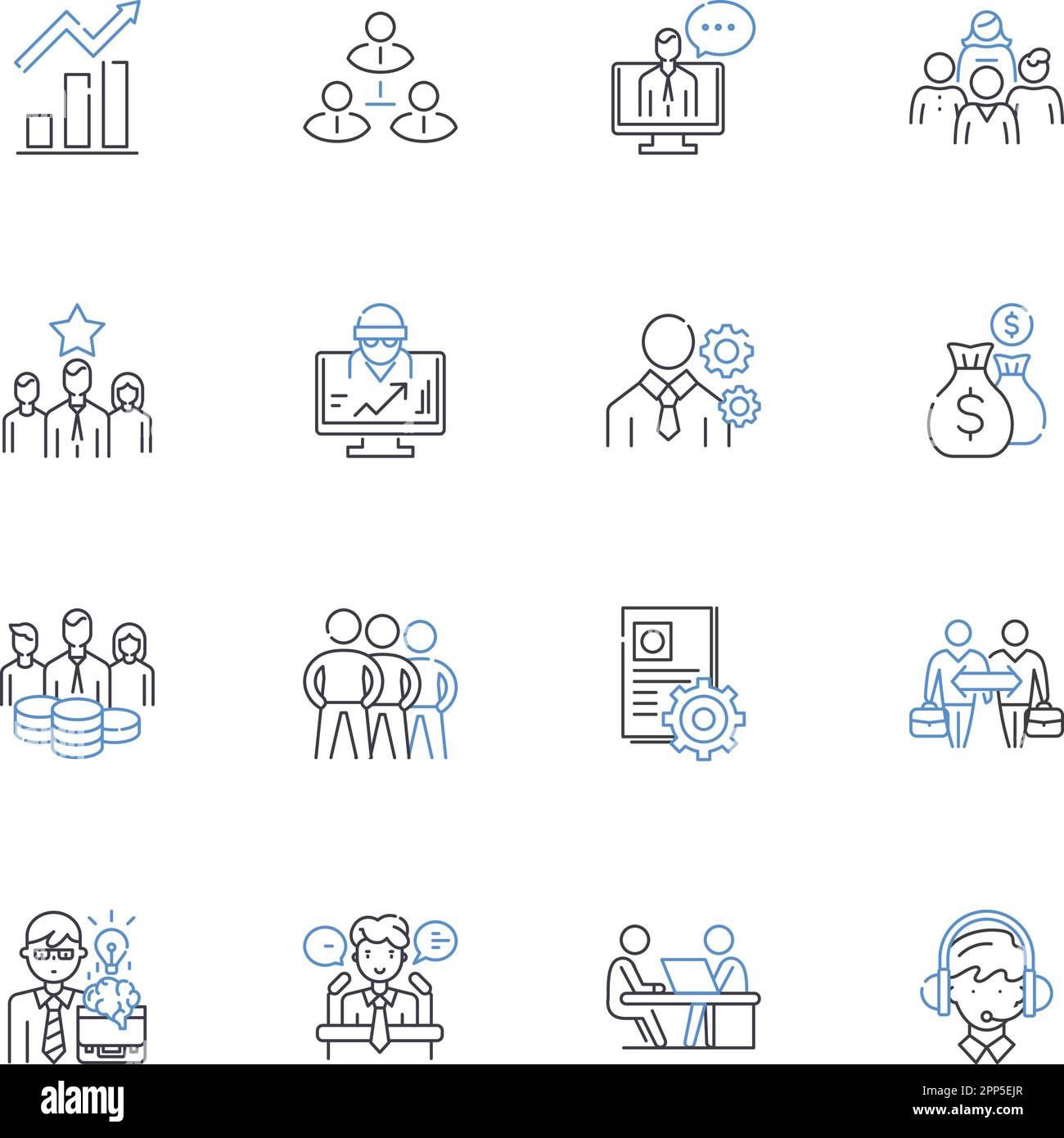 Inner maturation line icons collection. Growth, Development, Maturity ...