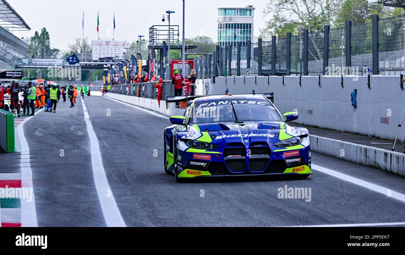 Monza, Italy. 22nd Apr, 2023. pit lane, Augusto FARFUS, Team WRT, BMW ...
