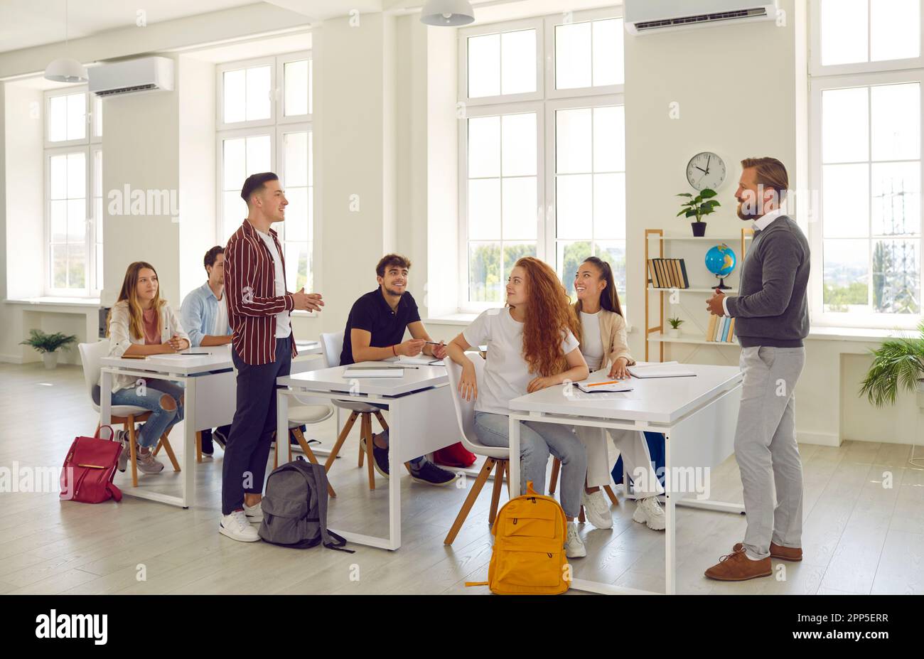 Studying with professors hi-res stock photography and images - Alamy