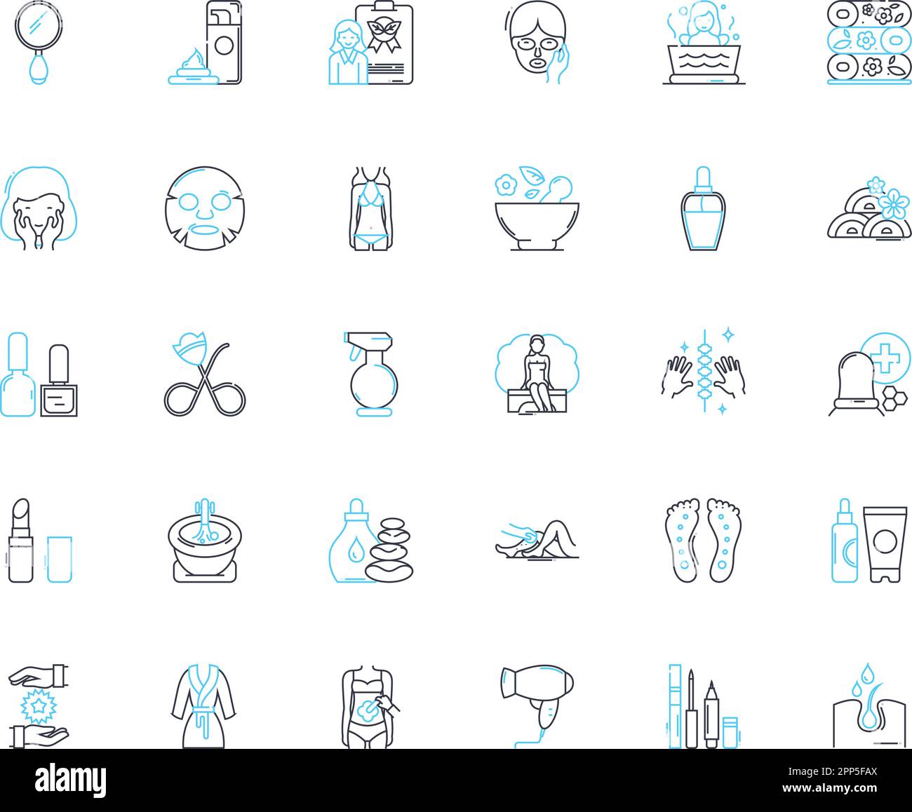 Graceful linear icons set. Elegance, Poise, Fluidity, Delicate, Subtle ...