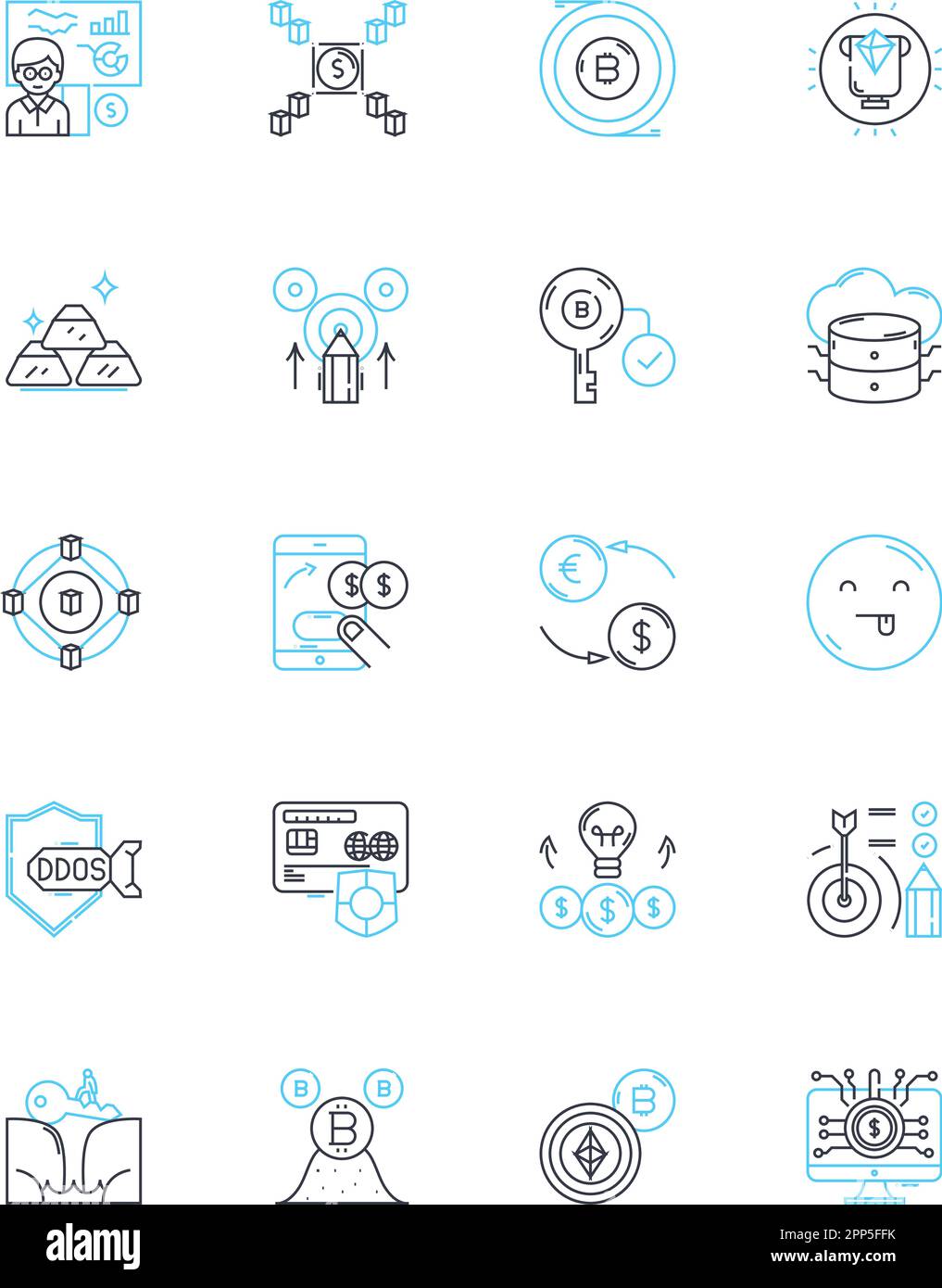 Social responsibility linear icons set. Ethics, Sustainability ...
