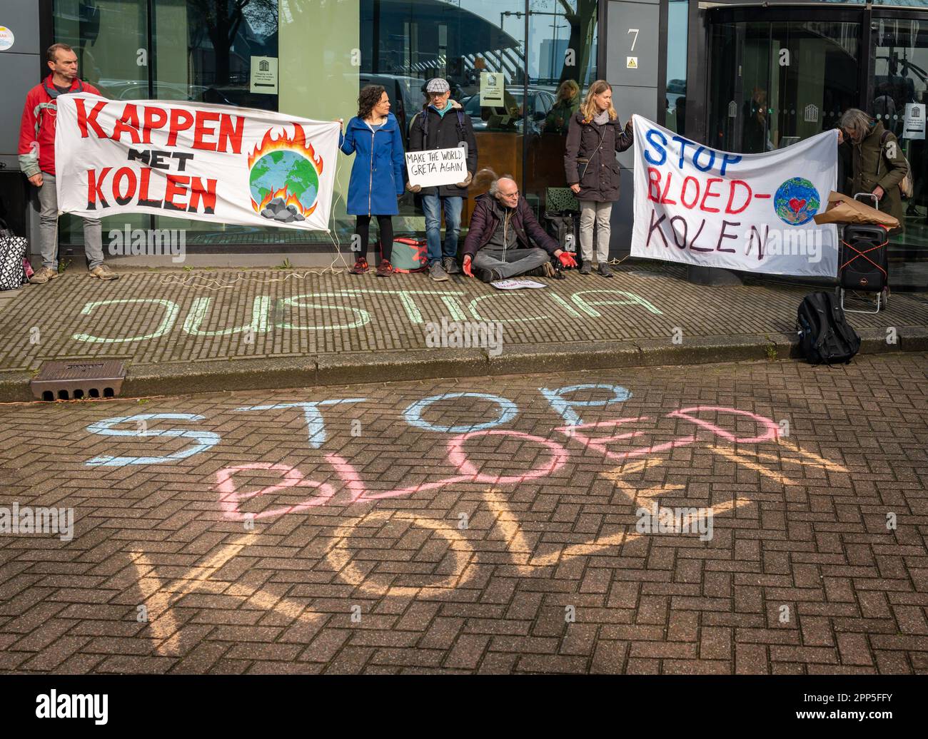 Amsterdam, The Netherlands, 21.04.2023, Climate activists during ...