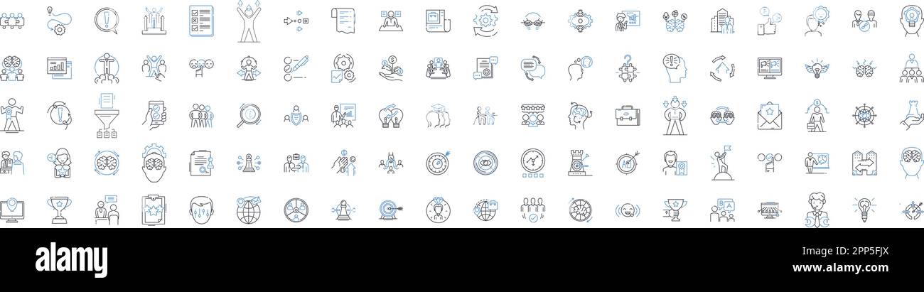 Business expansion line icons collection. Growth, Expansion ...