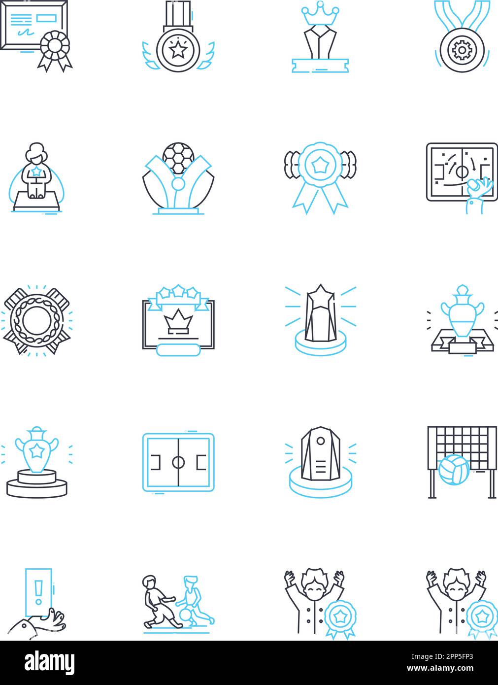 Supervision linear icons set. Oversight, Management, Direction ...