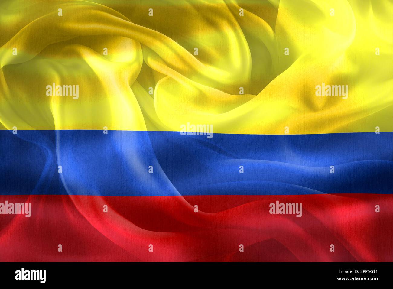 Colombia flag - realistic waving fabric flag Stock Photo - Alamy
