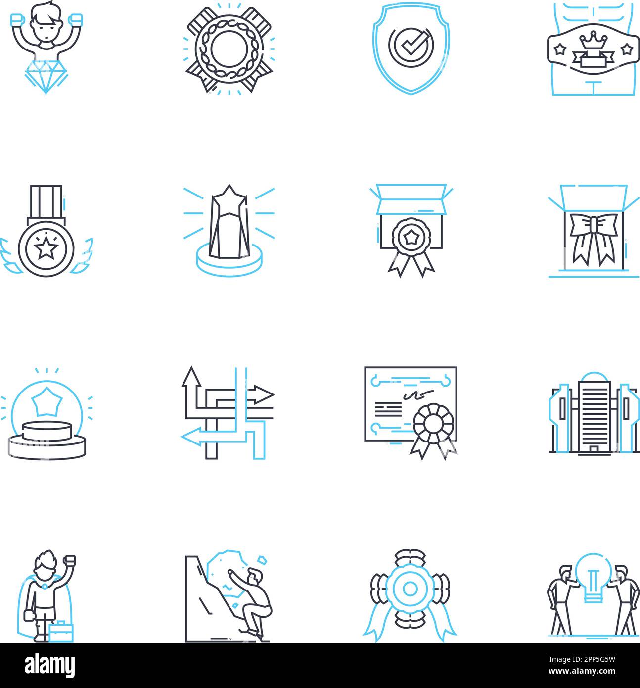 Work Evolution Linear Icons Set Automation Collaboration Digitalization Flexibility