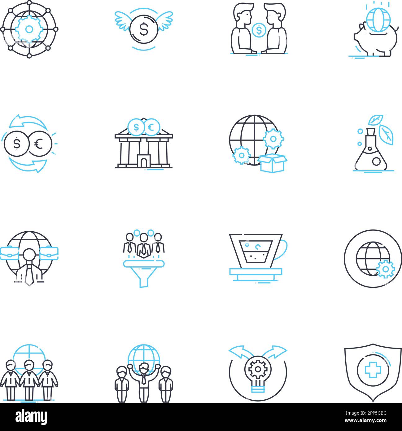 Cyber Banking Linear Icons Set Security Encryption Transactions Authentication Cybercrime