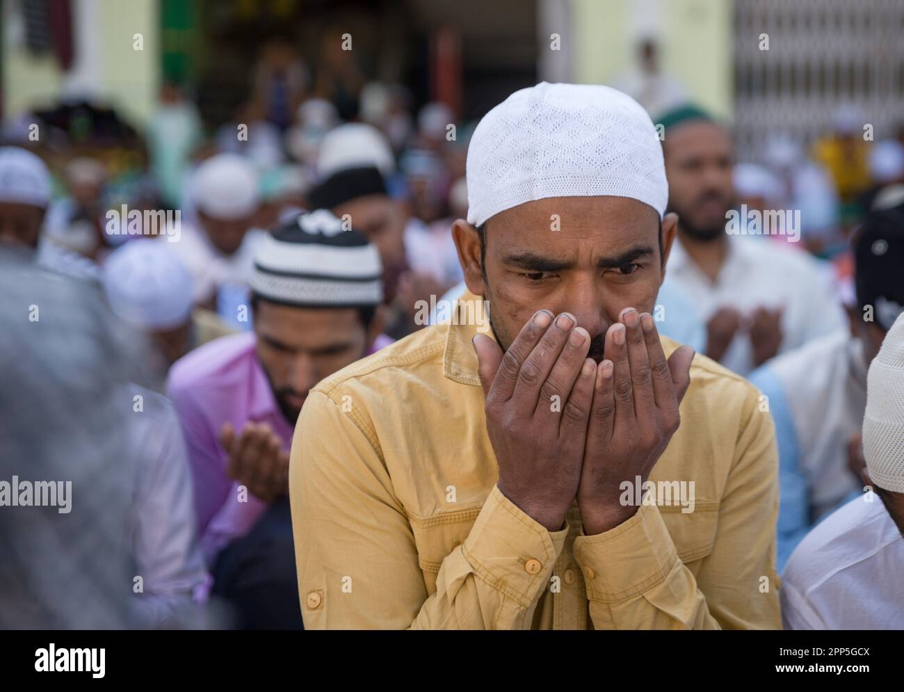 Kathmandu, Nepal. 22nd Apr, 2023. Nepalese Muslims offer Eid Al-Fitr ...