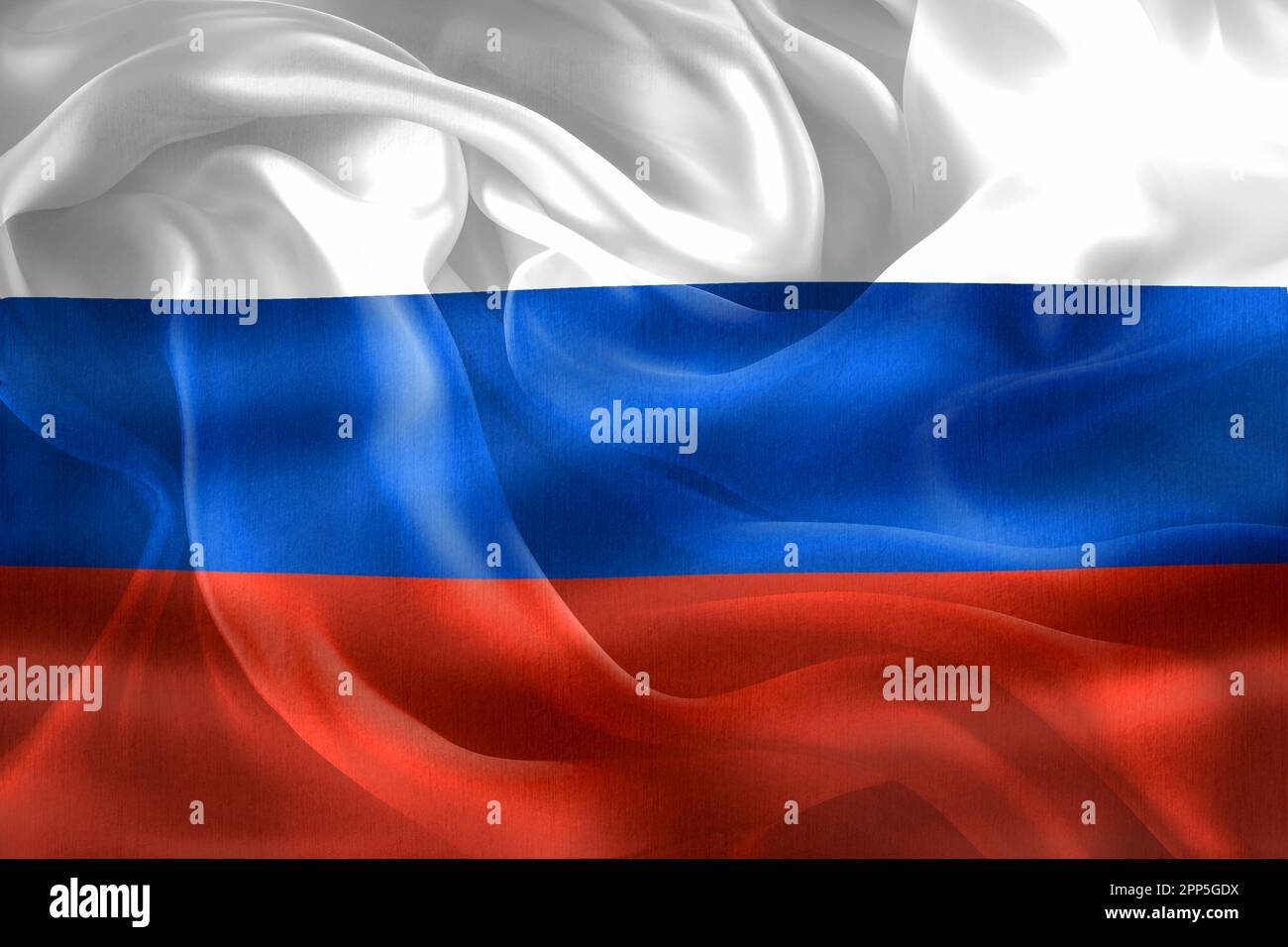 Russia flag - realistic waving fabric flag Stock Photo - Alamy