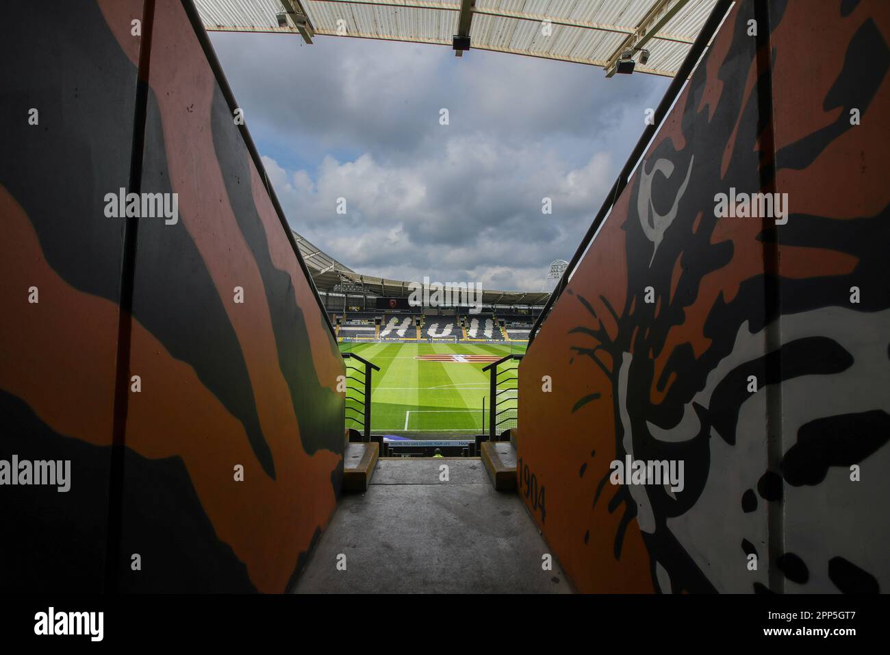 A general view inside The MKM Stadium ahead of the Sky Bet Championship ...