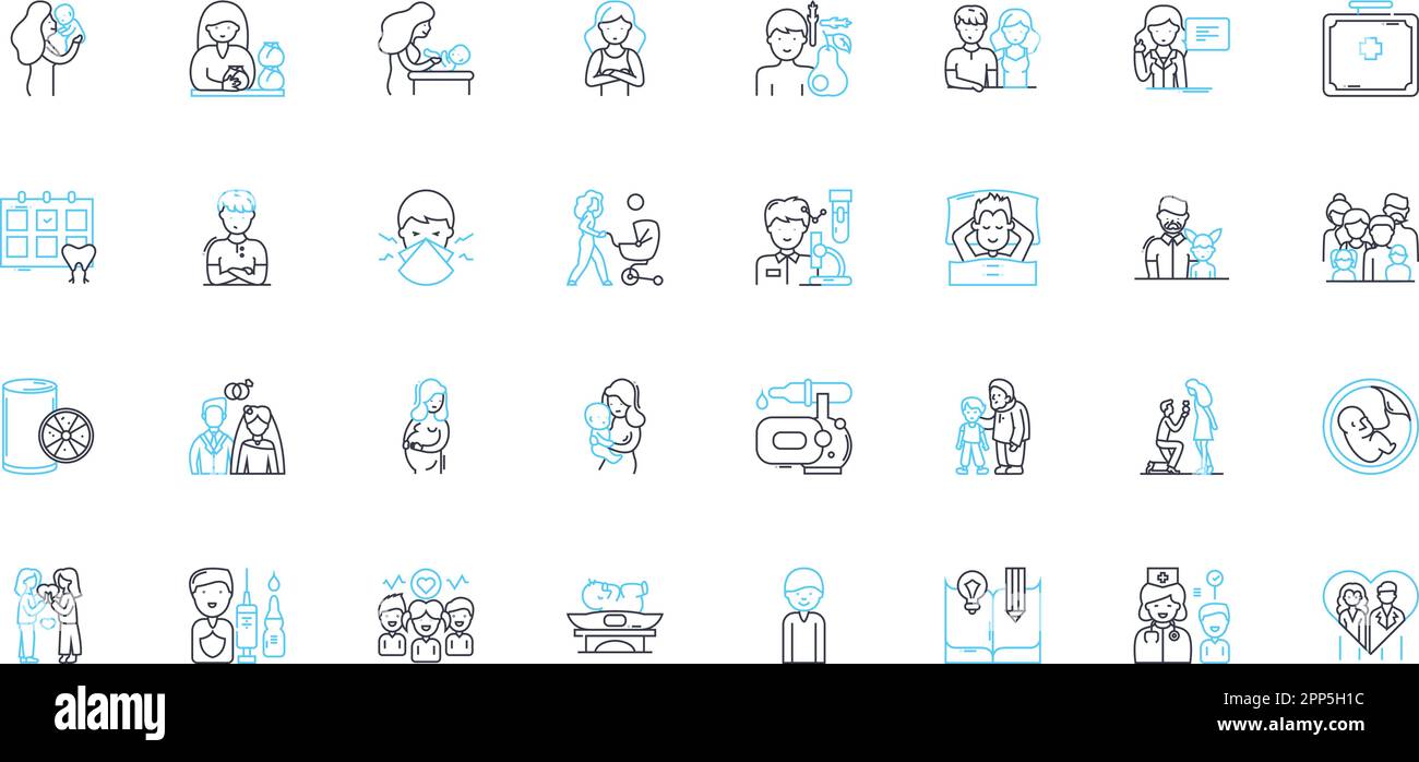 Companionship linear icons set. Friendship, Bonding, Togetherness ...
