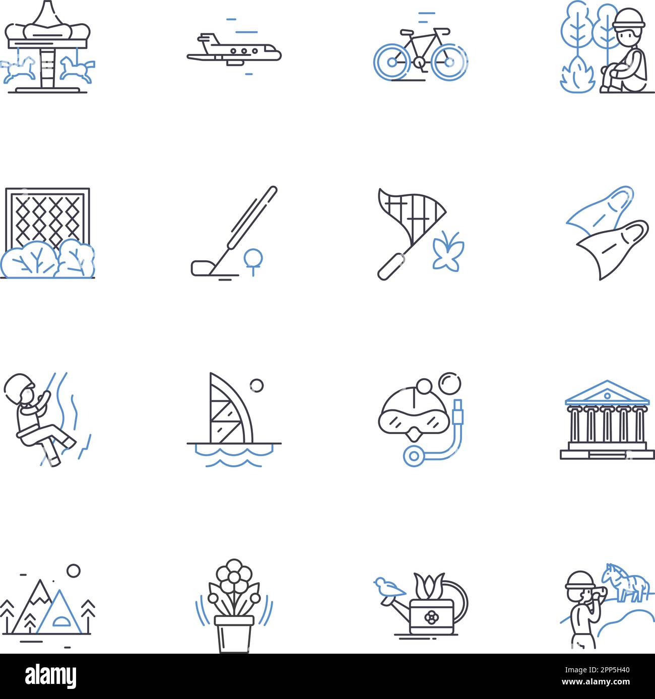 Scuba diving line icons collection. Adventure, Exploration, Gear, Ocean ... Scuba diving line icons collection. Adventure, Exploration, Gear, Ocean ...