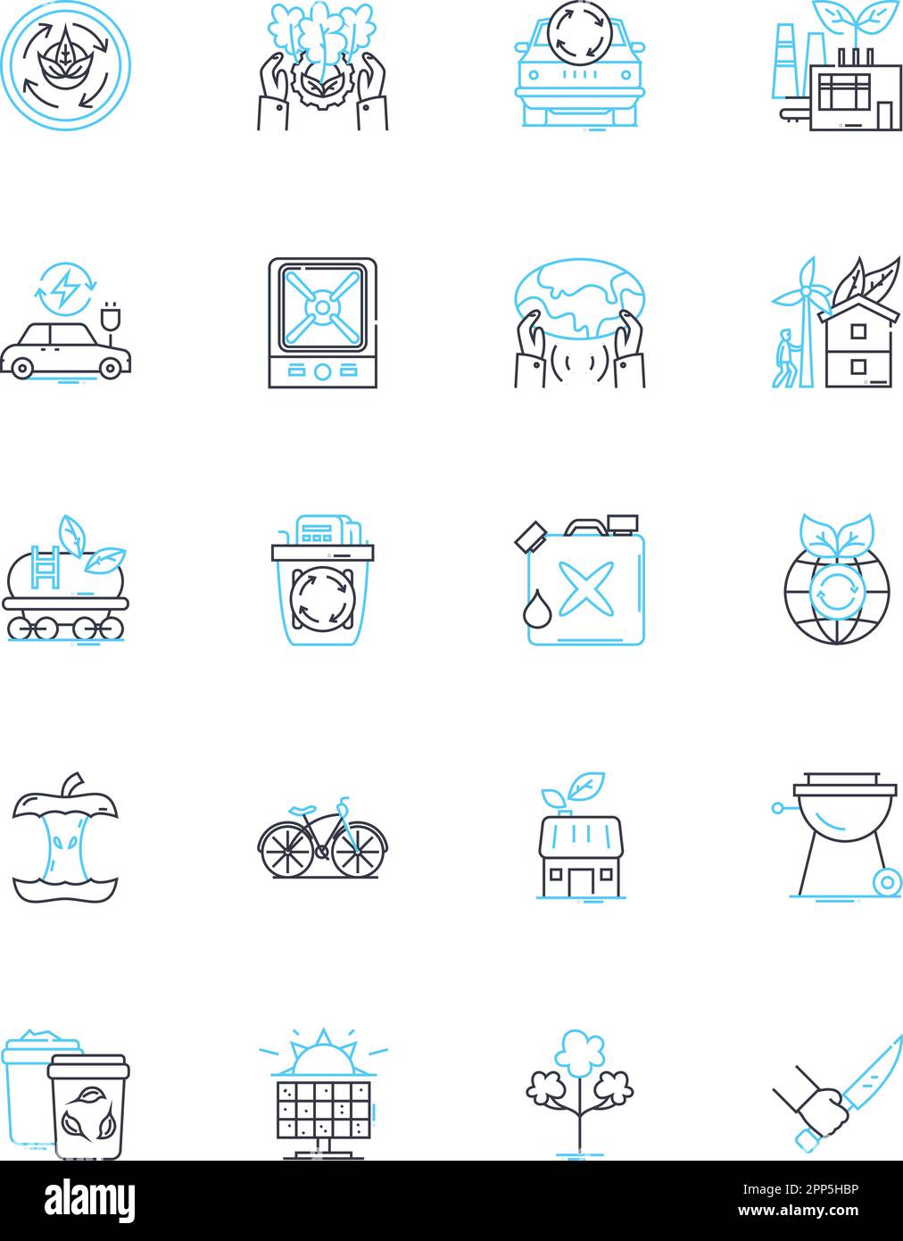 Spotless kitchen linear icons set. Clean, Organized, Tidy, Hygienic ...