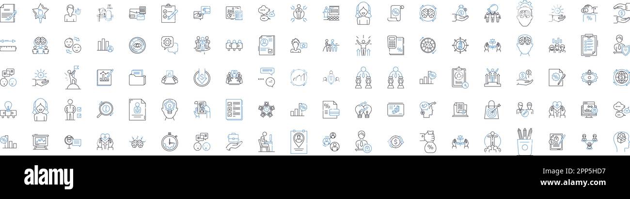 Risk control line icons collection. Prevention, Mitigation, Management ...