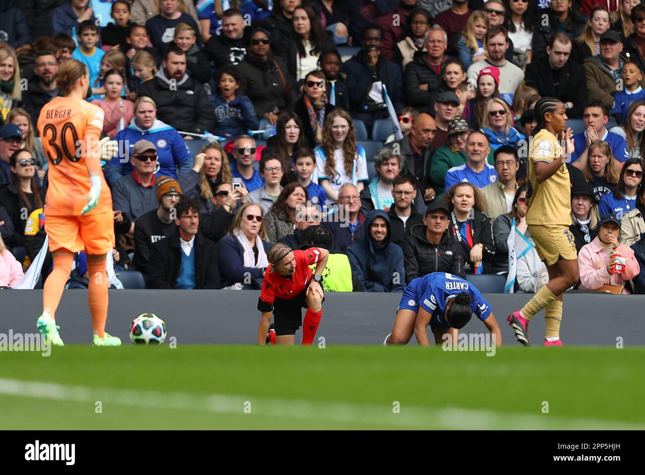 22nd April 2023; Stamford Bridge, London, England: UEFA Womens ...