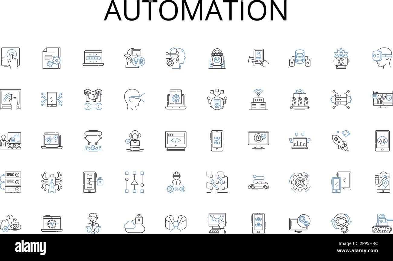 Automation line icons collection. Innovation, Ingenuity, Creativity ...