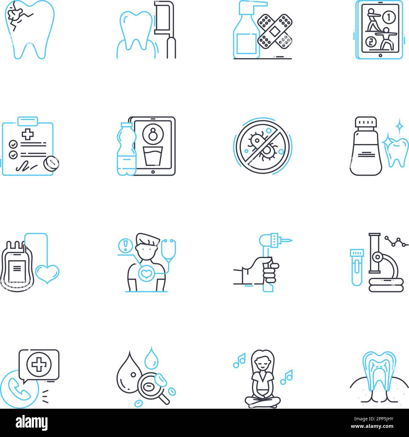 Adapted Medication Linear Icons Set Customized Tailored Personalized Modified Adjusted