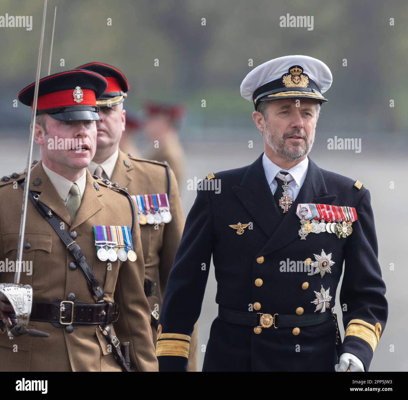 Woolwich, London, UK. 22nd Apr 2023. 4th Battalion The Princess of ...