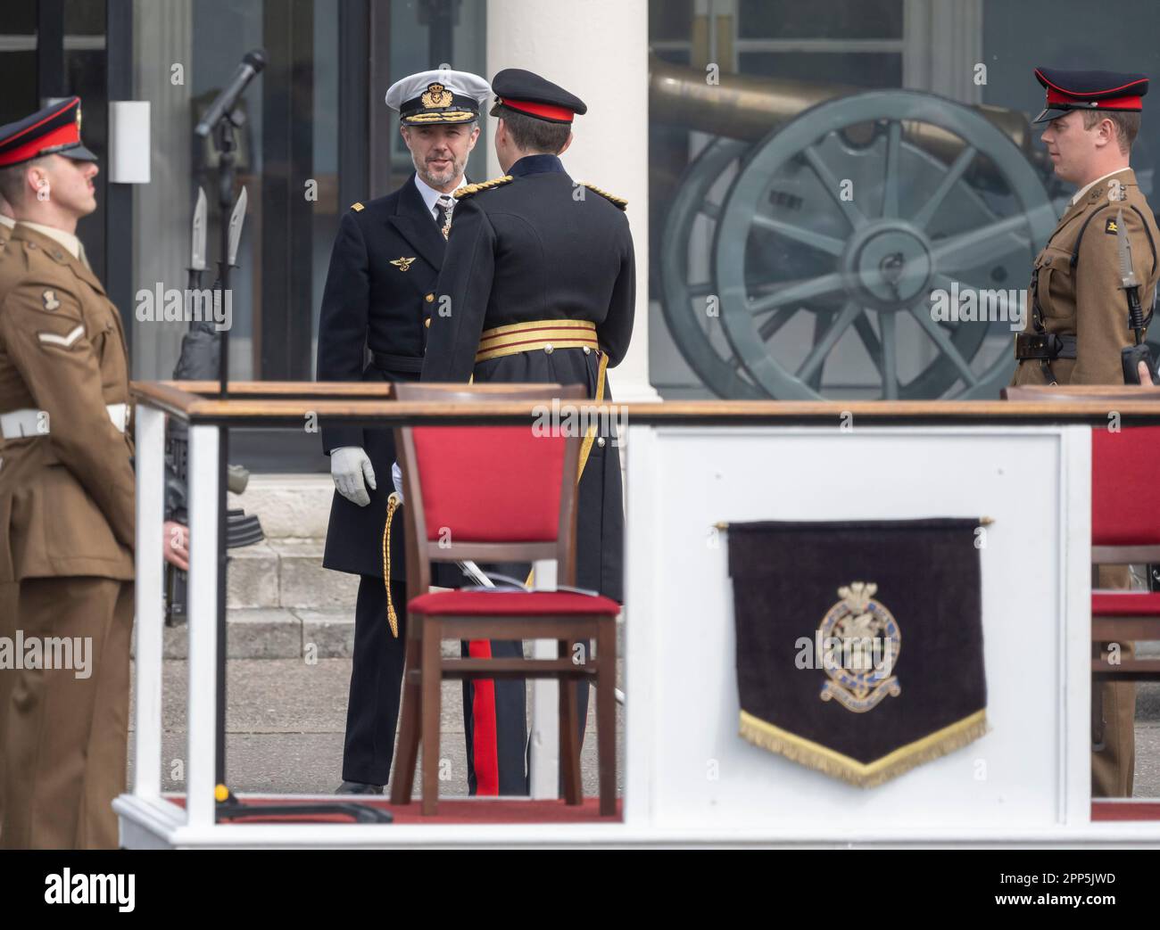 Woolwich, London, UK. 22nd Apr 2023. 4th Battalion The Princess of ...