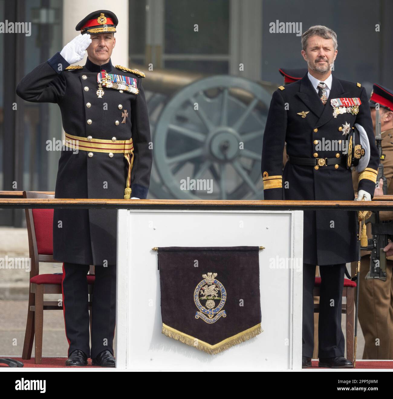 Woolwich, London, UK. 22nd Apr 2023. 4th Battalion The Princess of ...