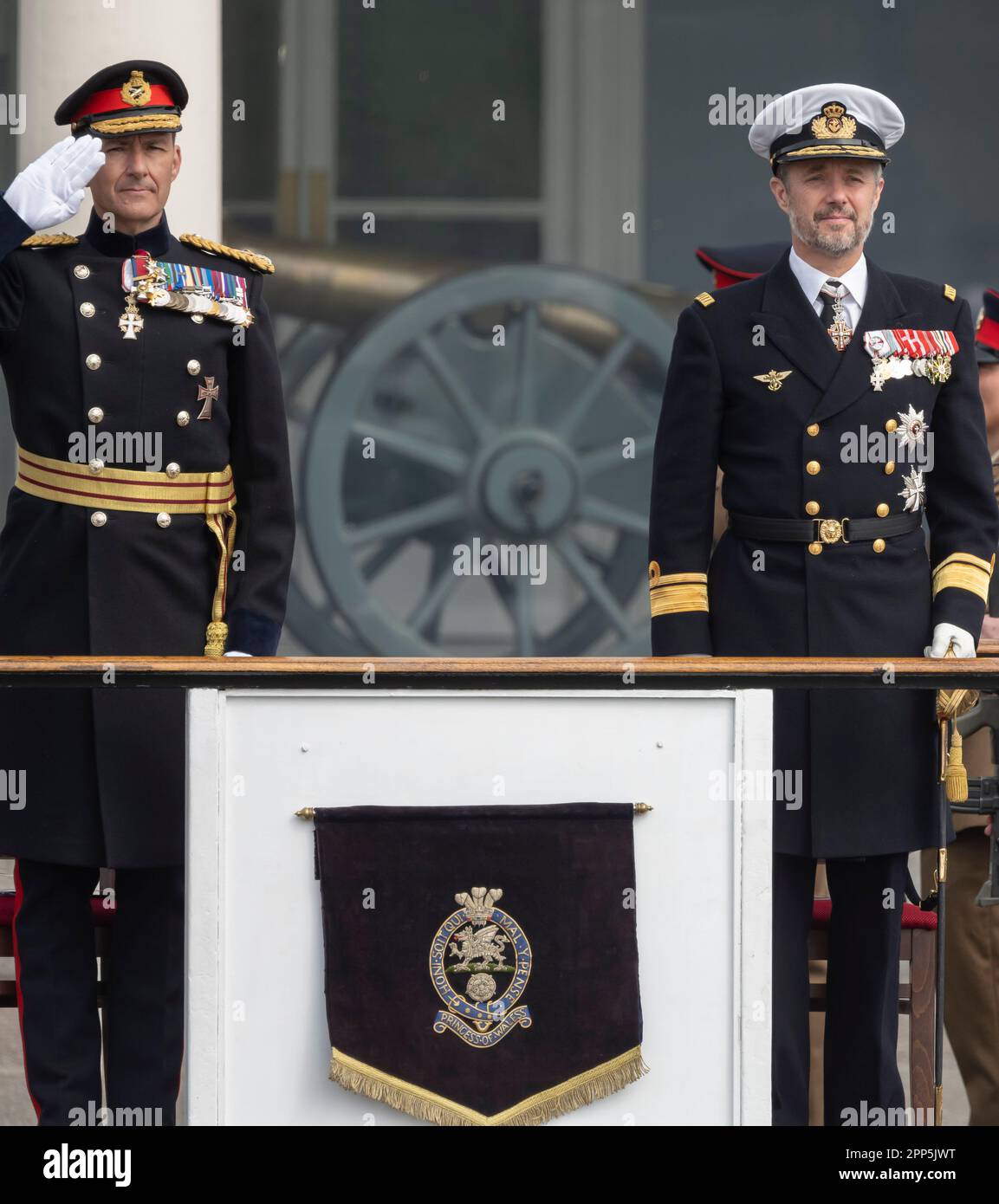 Woolwich, London, UK. 22nd Apr 2023. 4th Battalion The Princess of ...
