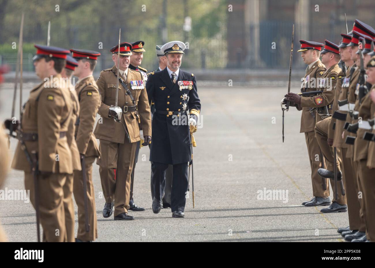 Woolwich, London, UK. 22nd Apr 2023. 4th Battalion The Princess of ...