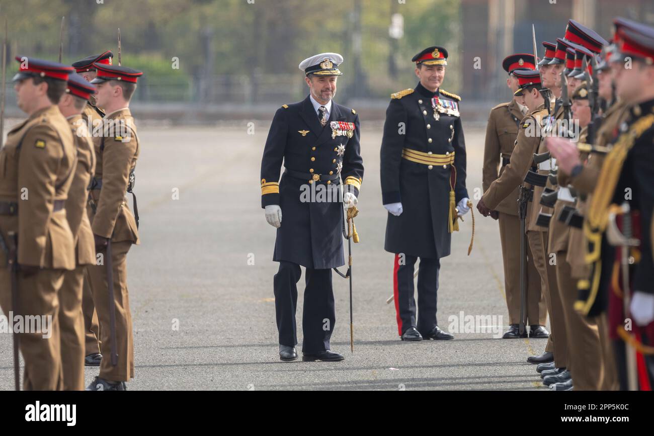 Woolwich, London, UK. 22nd Apr 2023. 4th Battalion The Princess of ...