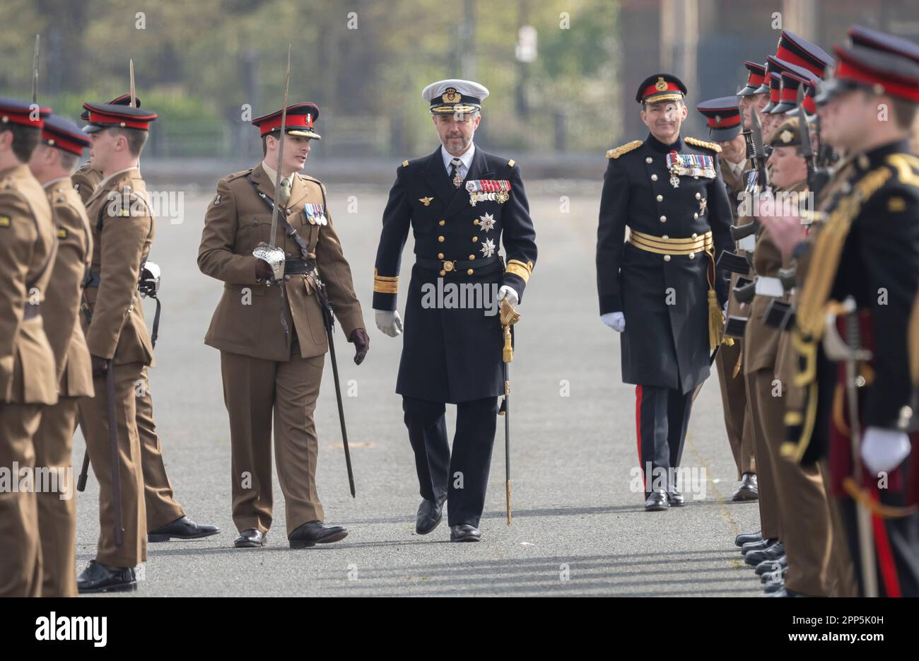 Woolwich, London, UK. 22nd Apr 2023. 4th Battalion The Princess of ...