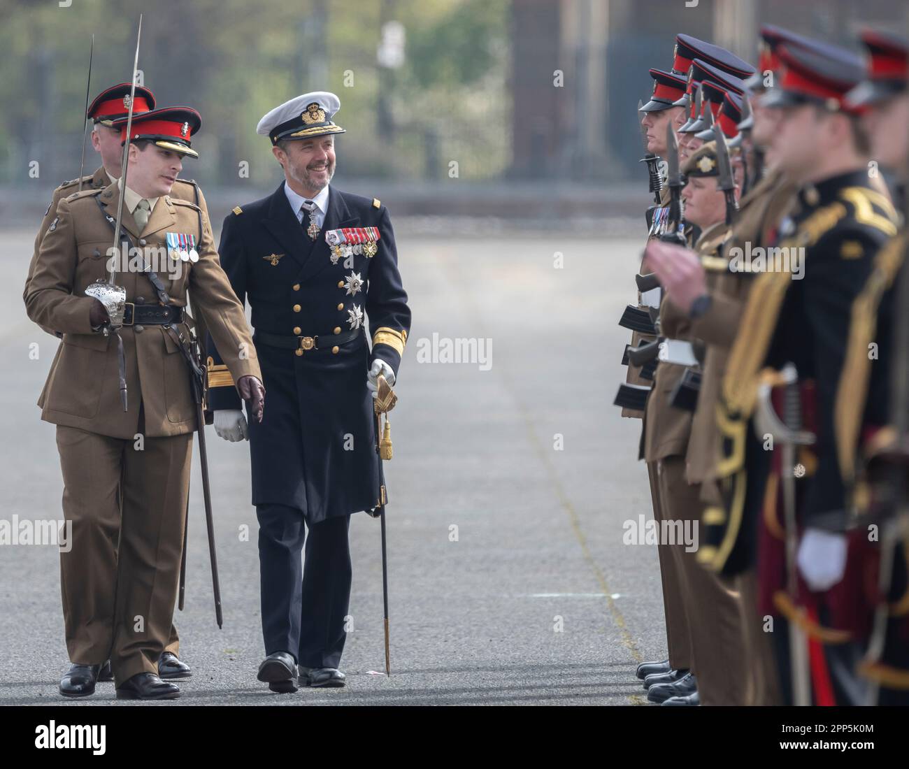 Woolwich, London, UK. 22nd Apr 2023. 4th Battalion The Princess of ...