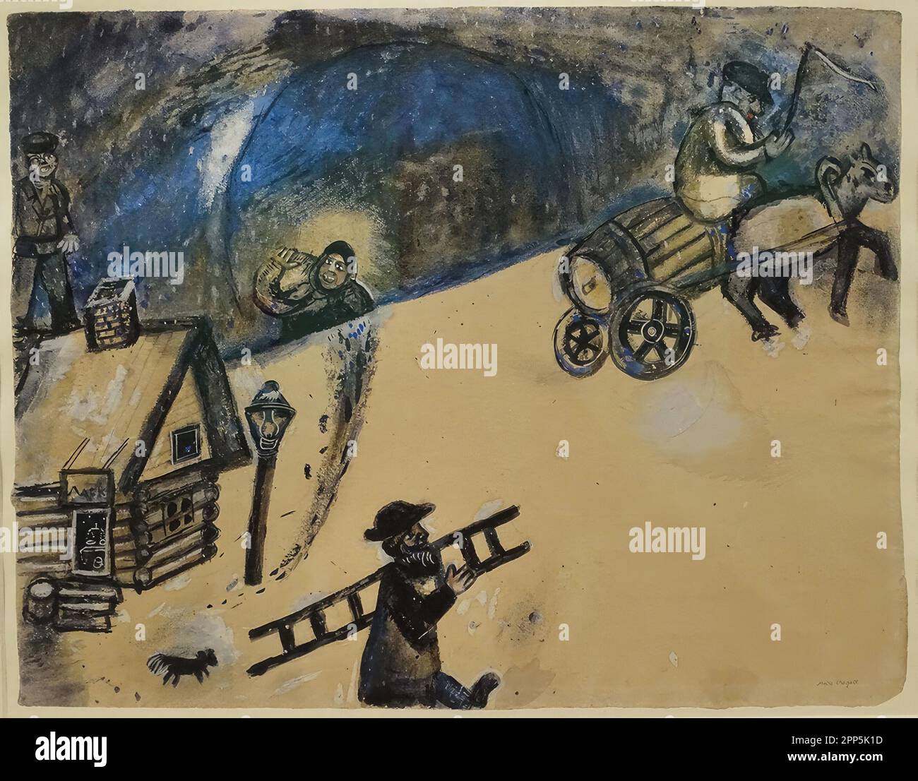 Marc Chagall, Winter/ Winter. 1911. Museum: MUSEO GUGGENHEIM / BILBAO ...