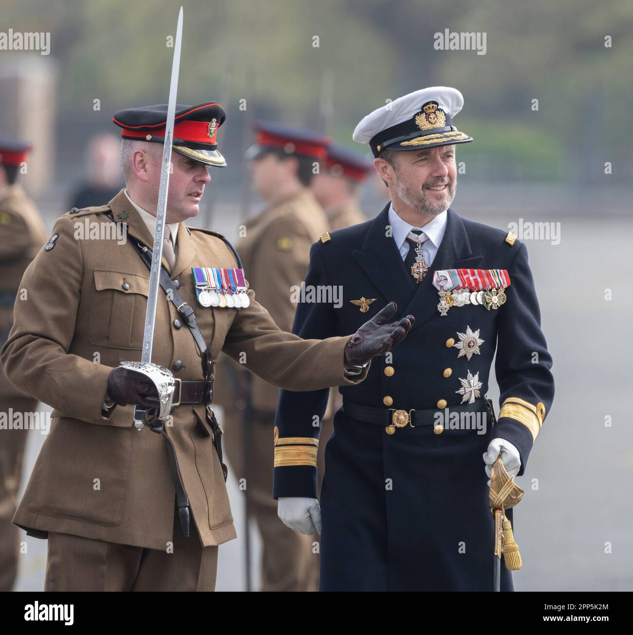 Woolwich, London, UK. 22nd Apr 2023. 4th Battalion The Princess of ...