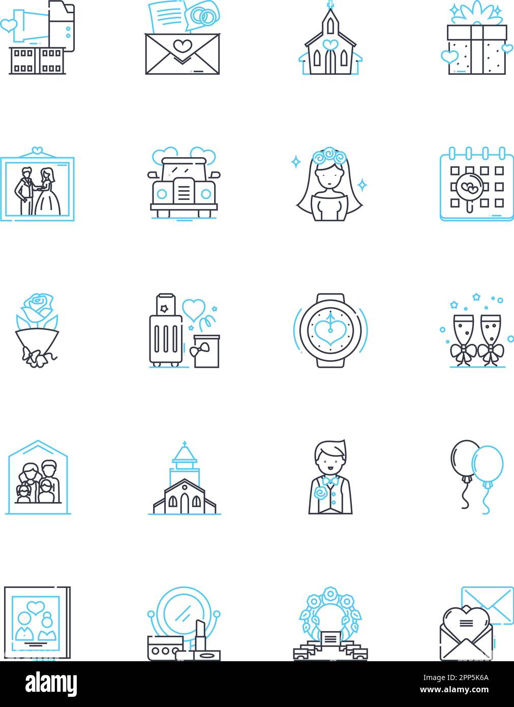 Partnership linear icons set. Alliances, Collaboration, Commitment ...