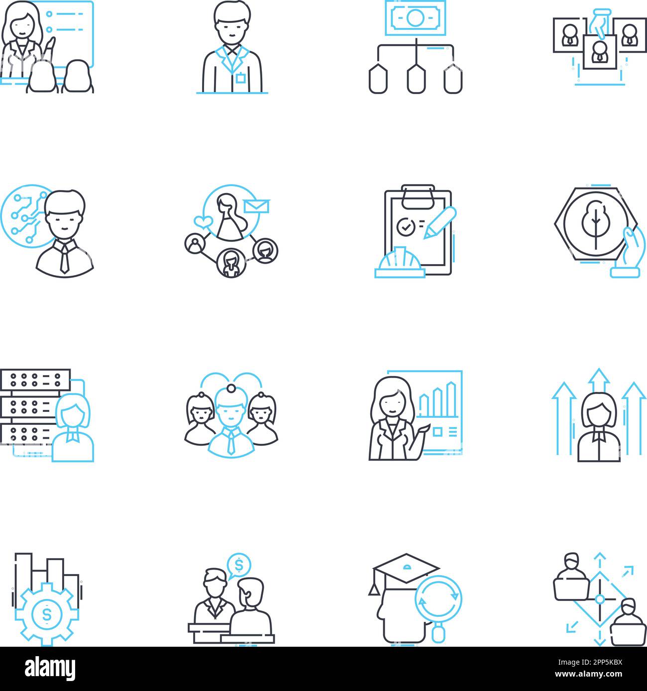 Physical prowess linear icons set. Strength, Agility, Athleticism ... Physical prowess linear icons set. Strength, Agility, Athleticism ...