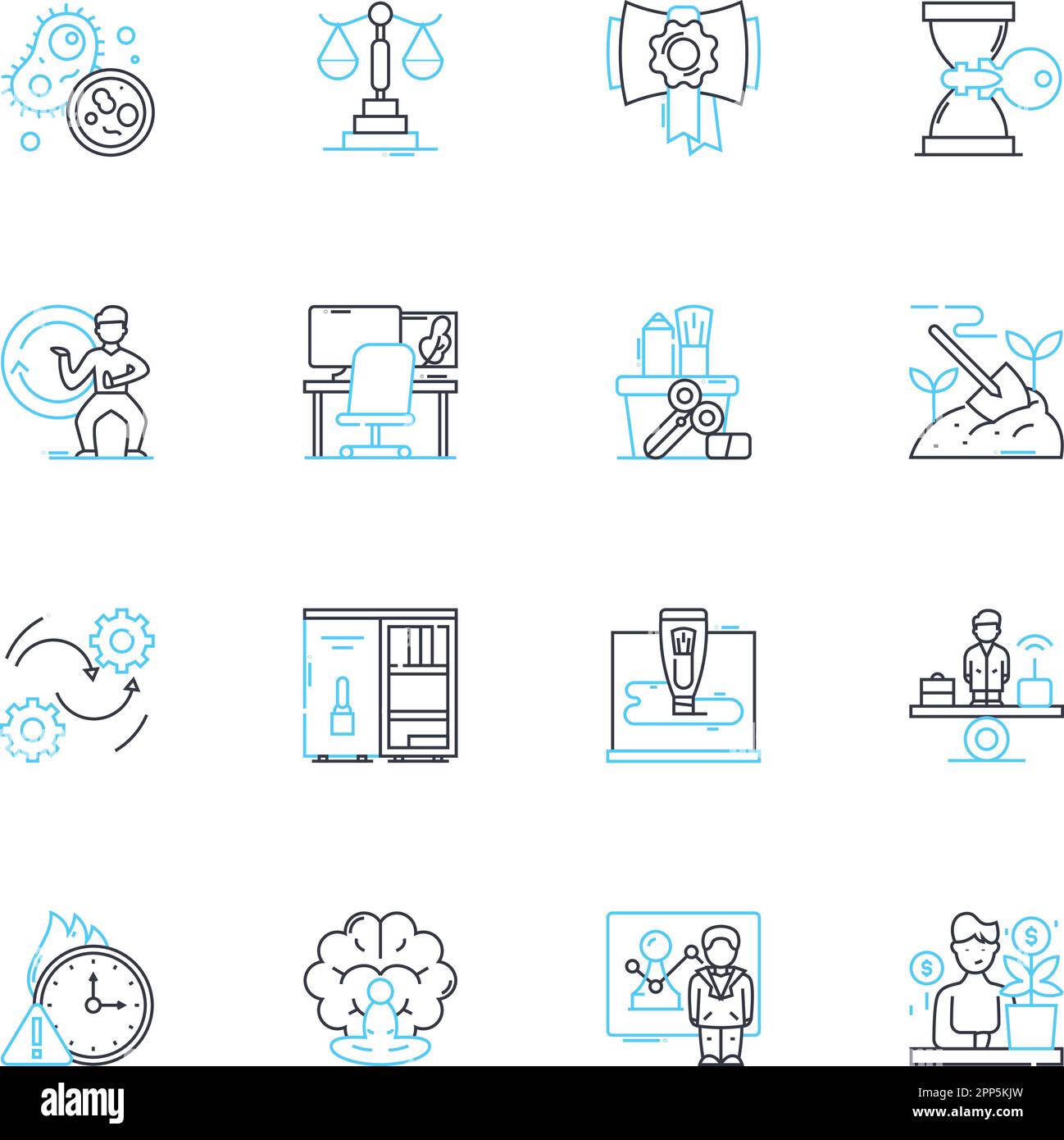 Guiding linear icons set. Mentorship, Direction, Counseling, Navigation ...