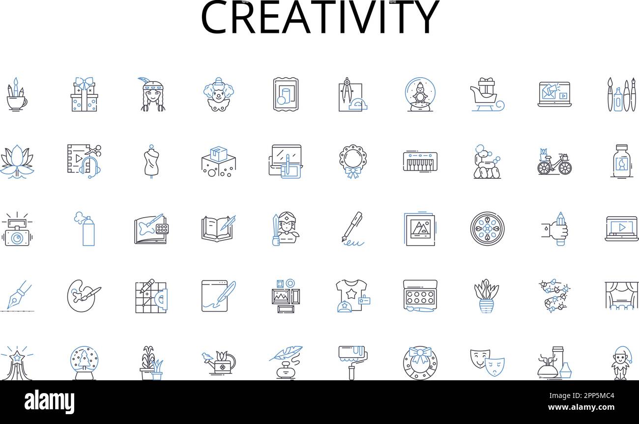 Creativity line icons collection. Development, Advancement, Progression ...