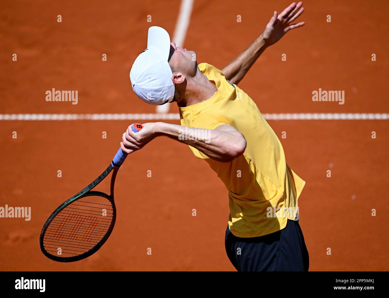 22 April 2023, Bavaria, Munich: Tennis: ATP Tour - Munich, Singles, Men ...