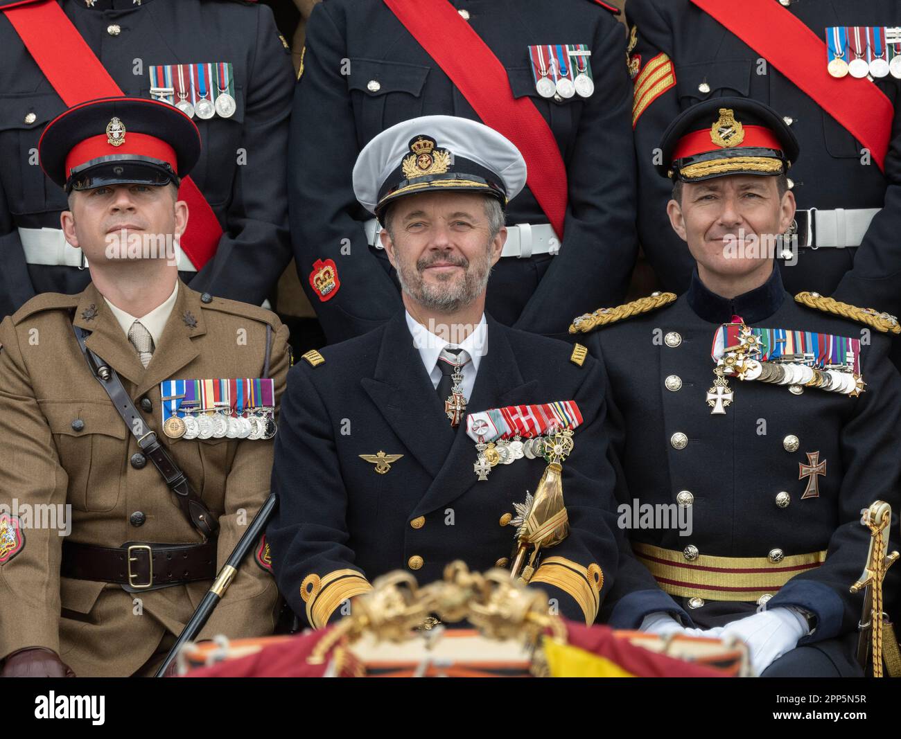 Woolwich, London, UK. 22nd Apr 2023. 4th Battalion The Princess of ...