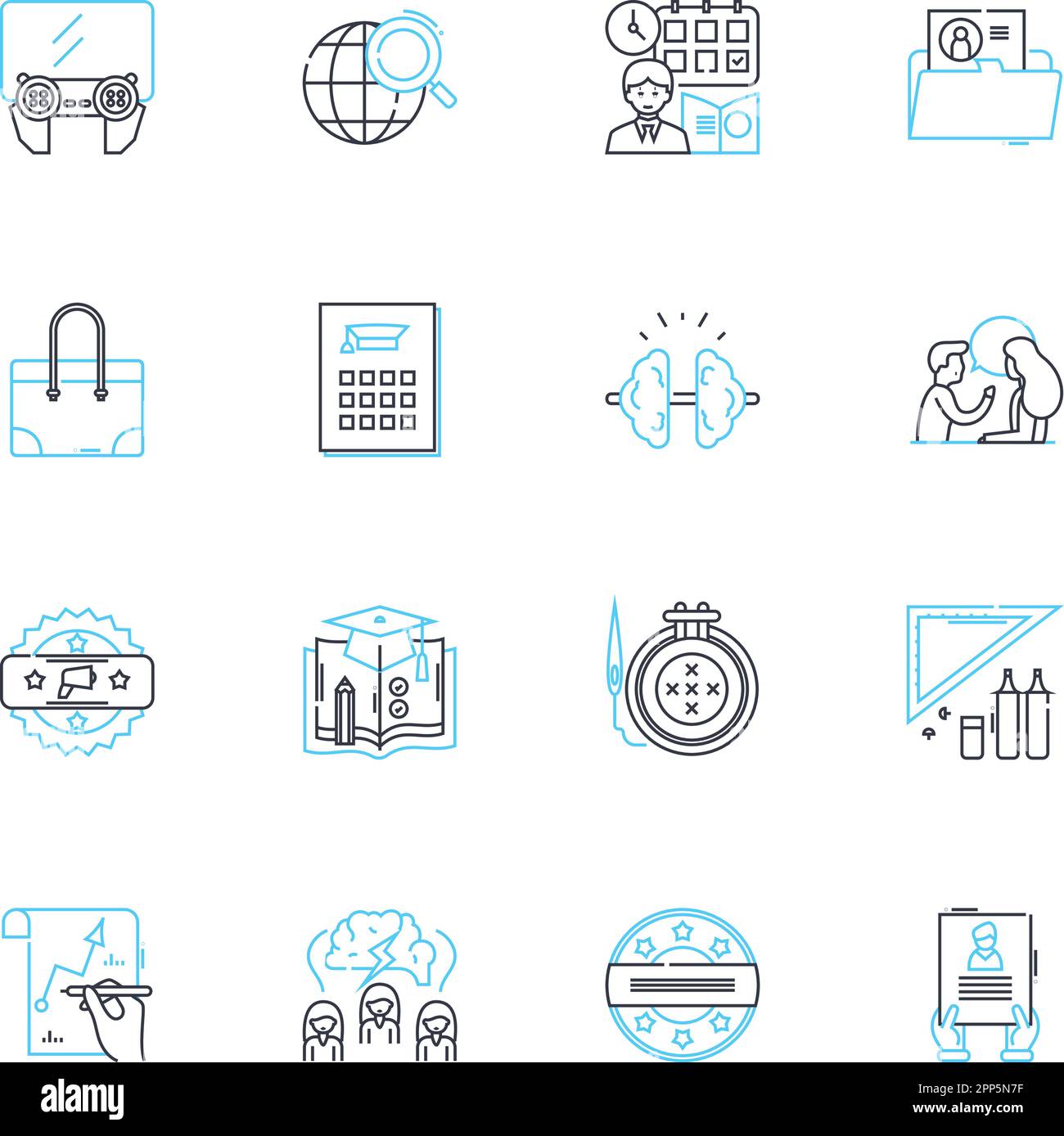 Web-based education linear icons set. Online, E-learning, Distance ... Web-based education linear icons set. Online, E-learning, Distance ...