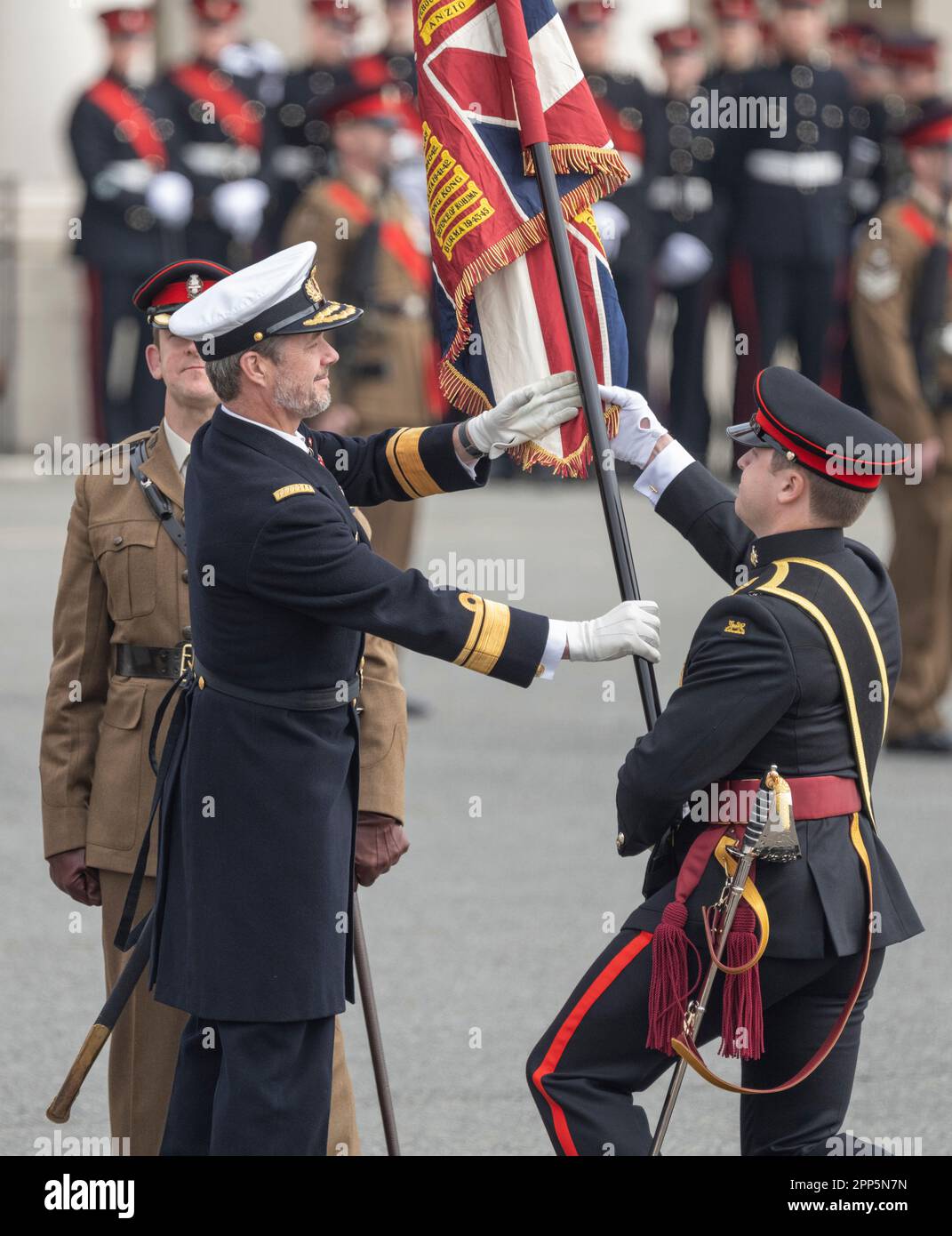 Woolwich, London, UK. 22nd Apr 2023. 4th Battalion The Princess of ...