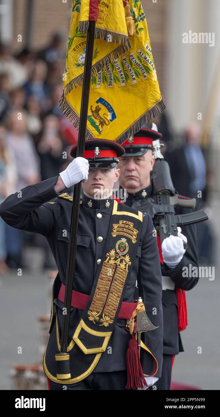 Woolwich, London, UK. 22nd Apr 2023. 4th Battalion The Princess of ...