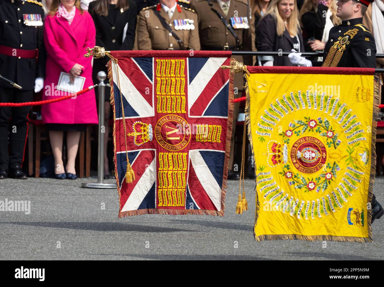 Woolwich, London, UK. 22nd Apr 2023. 4th Battalion The Princess of ...