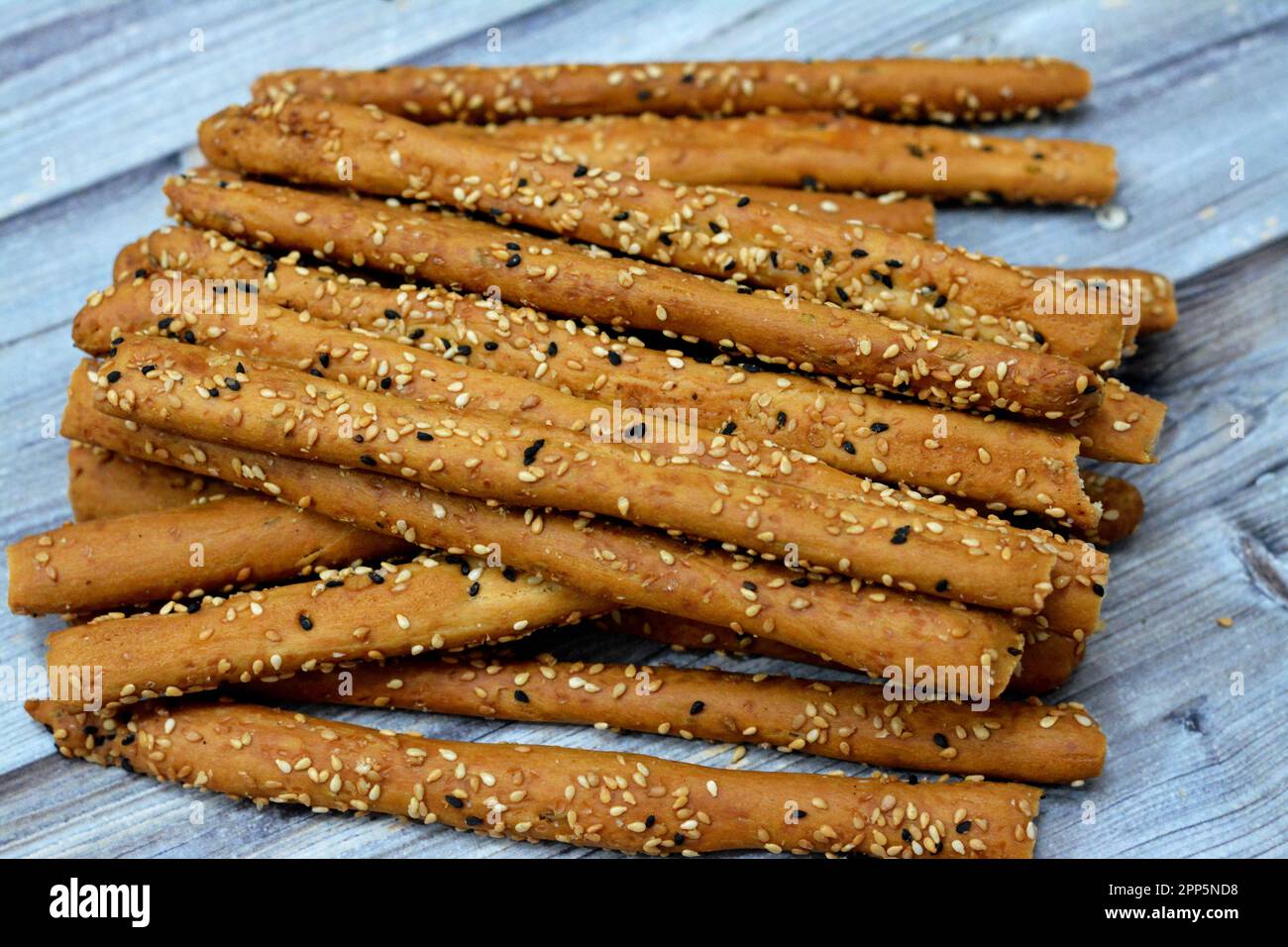 Pile of Breadsticks, also known as grissini, grissino or dipping sticks ...