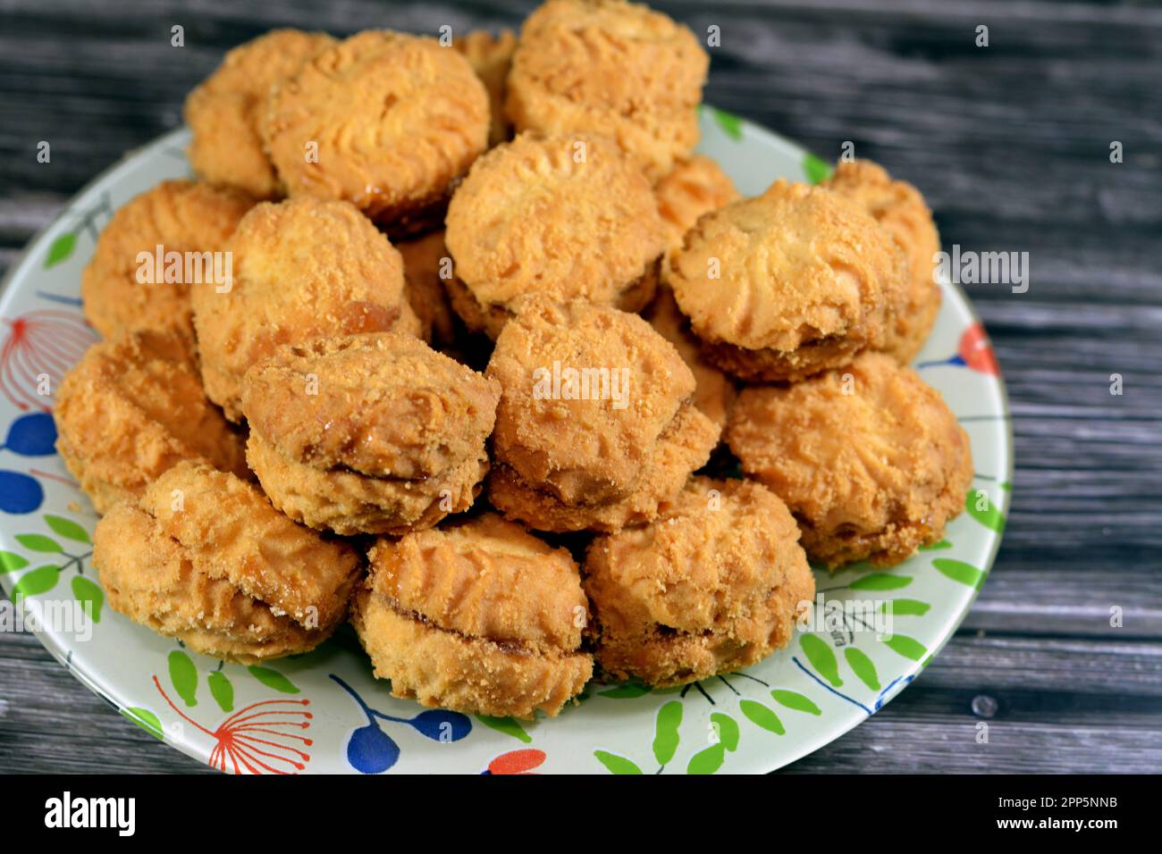 A pile of traditional Arabic cookies for celebration of Islamic ...