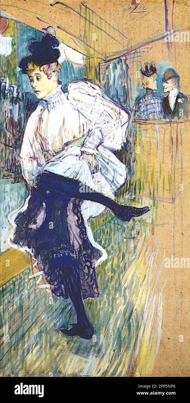 Henri de Toulouse-Lautrec - Jane Avril Dancing - 1892 Stock Photo - Alamy