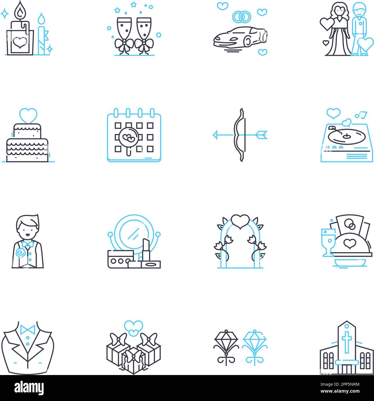 Ceremony linear icons set. Ritual, Celebration, Tradition ...