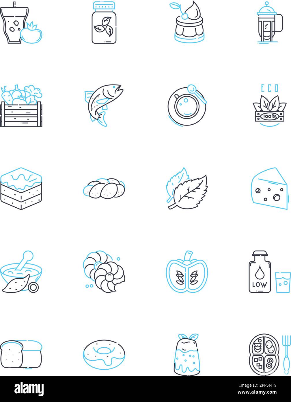 Tea house linear icons set. Calming, Relaxing, Cozy, Serene, Comforting ...