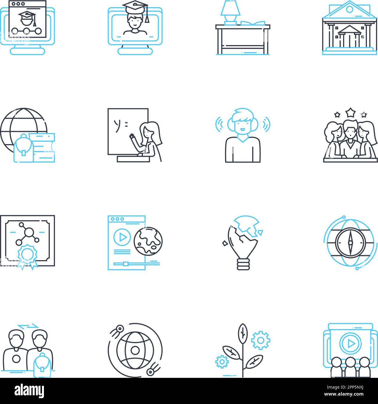 Self-improvement linear icons set. indfulness, Growth, Reflection ...