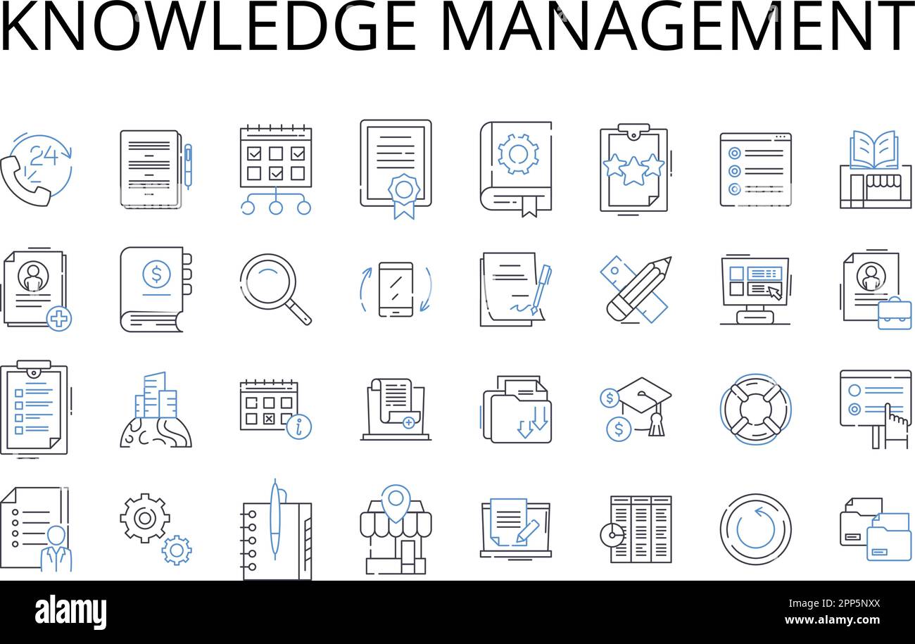 Knowledge management line icons collection. Talent recruitment, Data ... Knowledge management line icons collection. Talent recruitment, Data ...