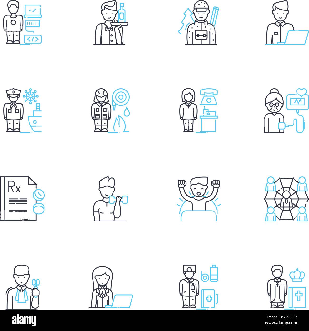 Reputation management linear icons set. Branding, Reputation, Online ...